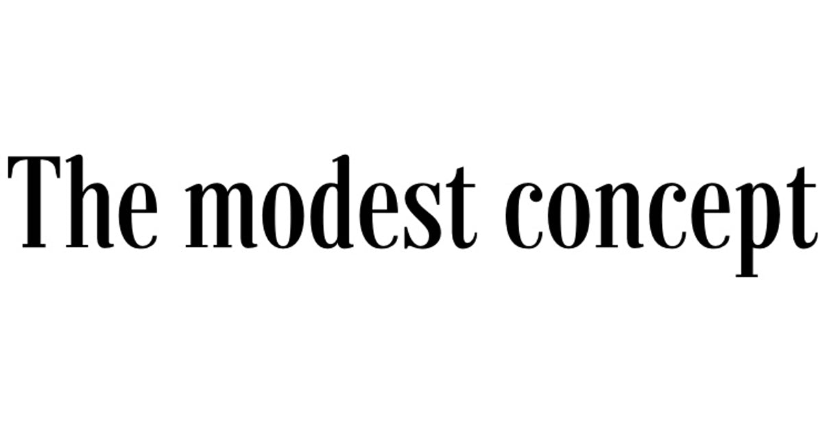 Home – THE MODEST CONCEPT
